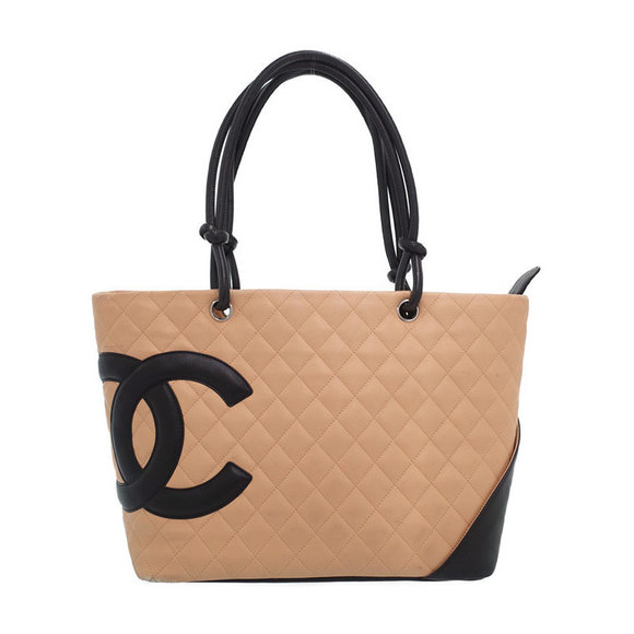 CHANEL | Bags | Chanel Cambon Line Large Tote Bag Beige Black | Poshmark